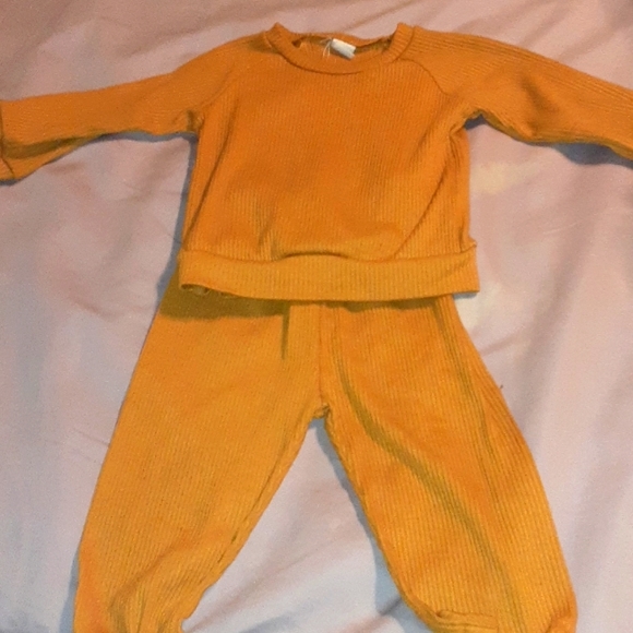 PatPat | Matching Sets | Pat Pat Mustard Yellow Shirt And Elastic Waist ...